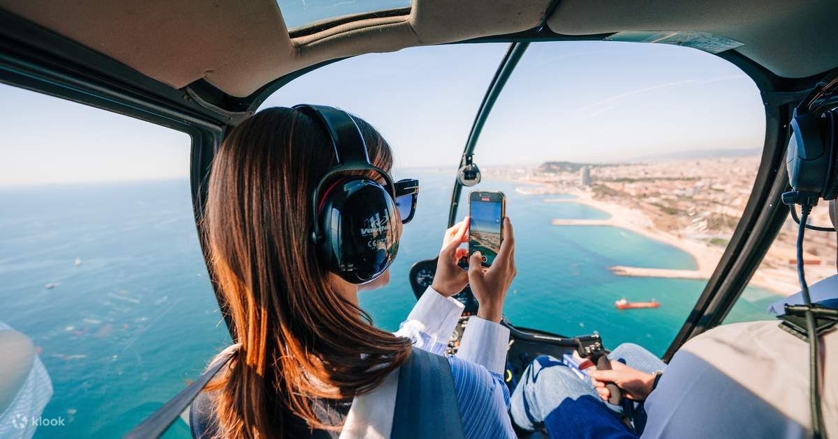 Barcelona Luxury Sailing Trip & Panoramic Helicopter Flight - Klook Singapore